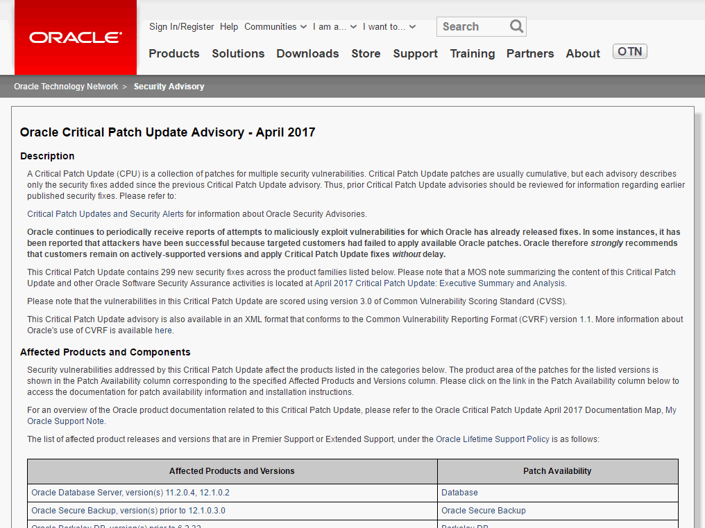 Oracle、Java SEやMySQL製品など複数製品で、計299件の脆弱性を修正 -INTERNET Watch